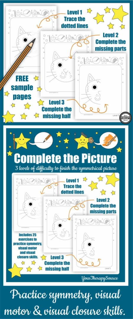 Finish the Picture Printables - Your Therapy Source