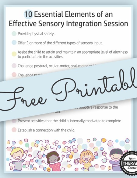 Free Poster - Strategies for Effective Sensory Integration Sessions ...
