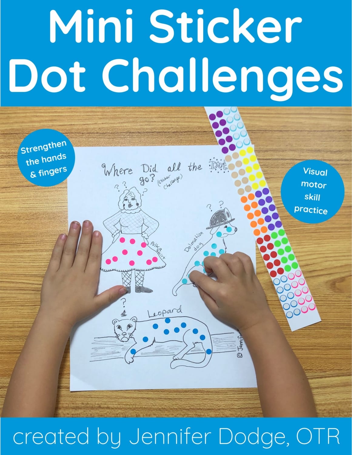 Sticker Activity Sheet for Fine Motor Skill Development and ...