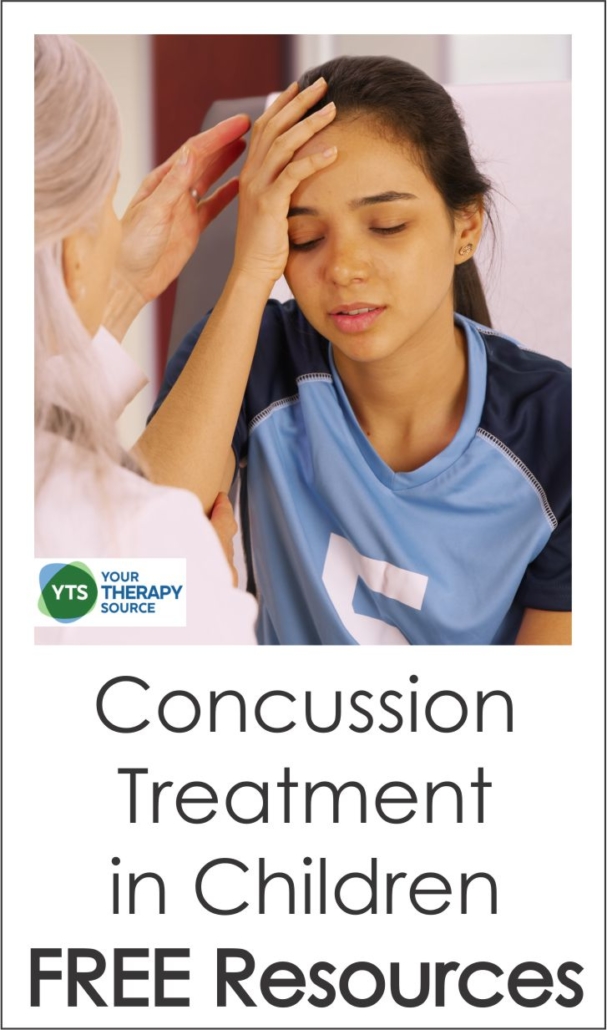 Concussion Treatment in Children - FREE Resources - Your Therapy Source