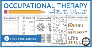 Occupational Therapy Activity Packet - Your Therapy Source