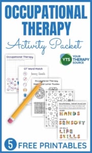 Occupational Therapy Activity Packet - Your Therapy Source