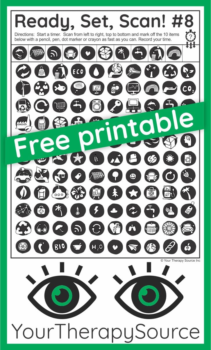 Free Printable Visual Scanning Worksheets Printable Form Templates 