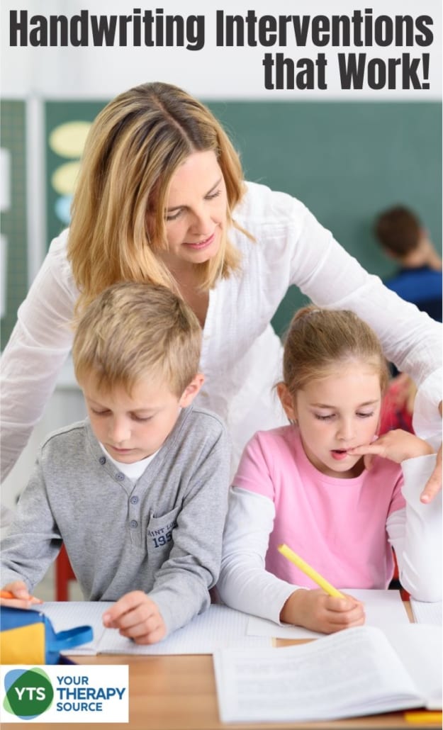 Interventions for Handwriting that Work for Students - Your Therapy Source