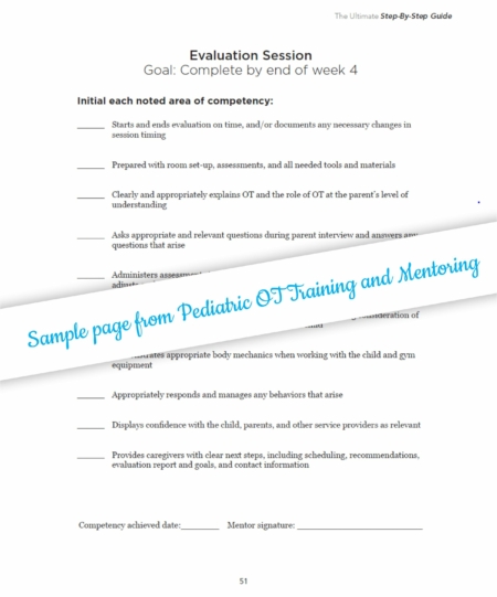Pediatric Occupational Therapy Training and Mentoring - Step By Step ...