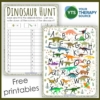 Free Dinosaur Printables to Practice Visual Motor and Handwriting ...