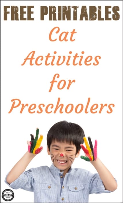Cat Activities for Preschoolers - 7 Free Printables - Your Therapy Source