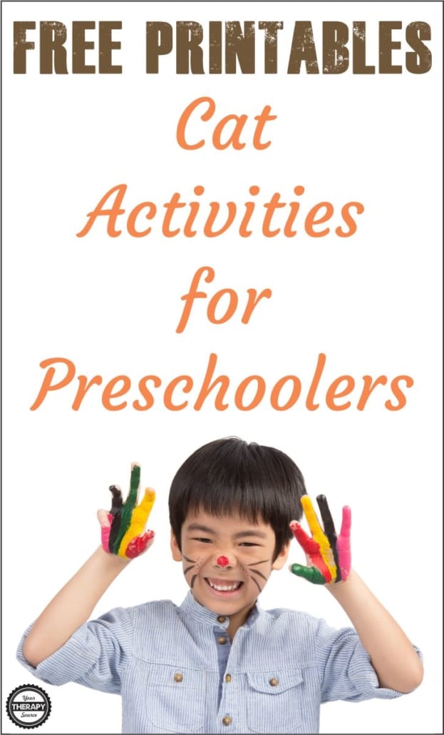 Cat Activities for Preschoolers - 7 Free Printables - Your Therapy Source