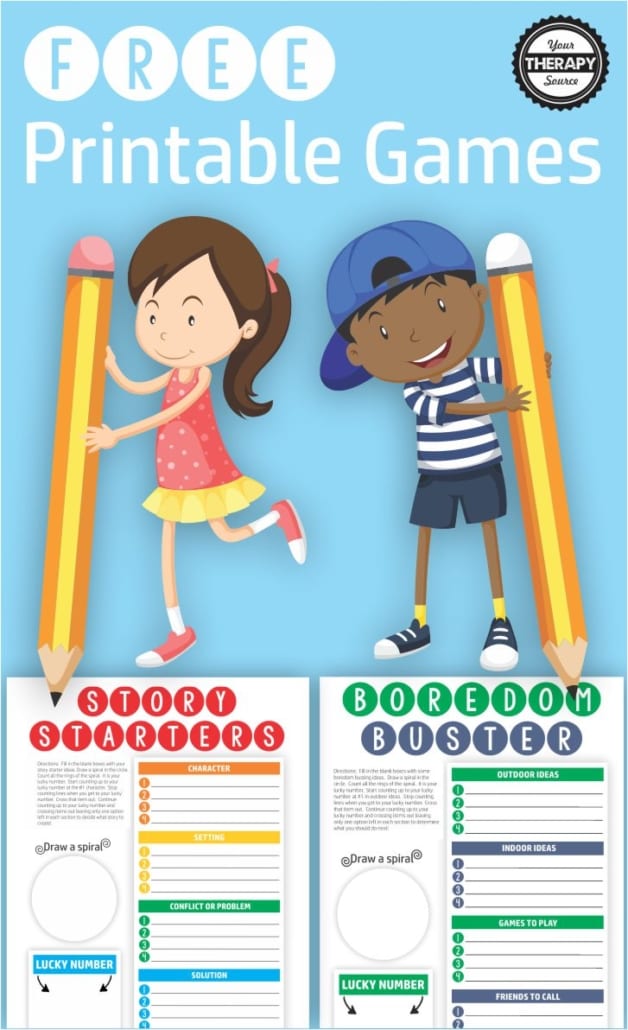 Fun Handwriting Games Freebie - Your Therapy Source