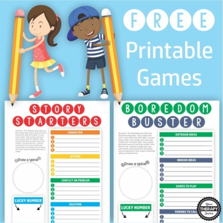 Fun Handwriting Games Freebie - Your Therapy Source