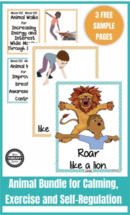 Animal Exercises for Kids - Free Printables - Your Therapy Source
