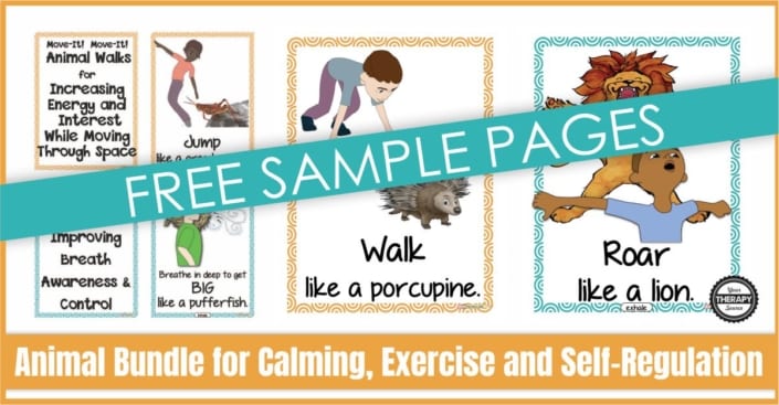 Animal Exercises for Kids - Free Printables - Your Therapy Source