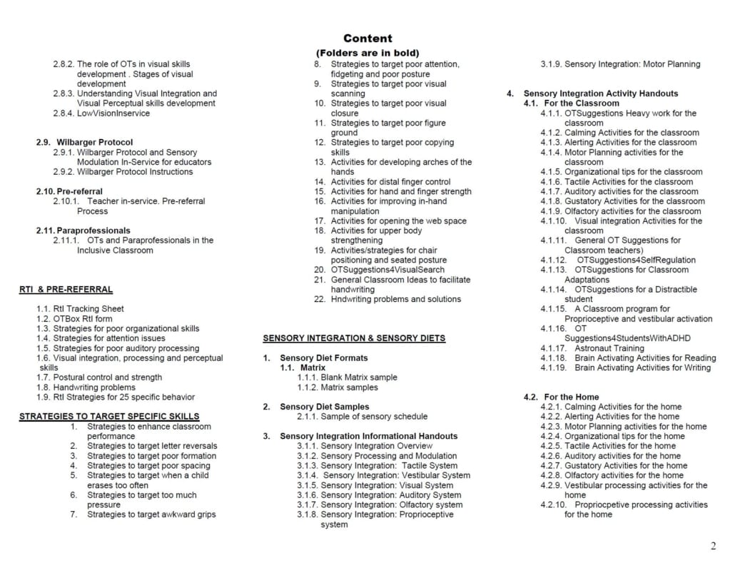 School-Based Occupational Therapy Kit - Your Therapy Source