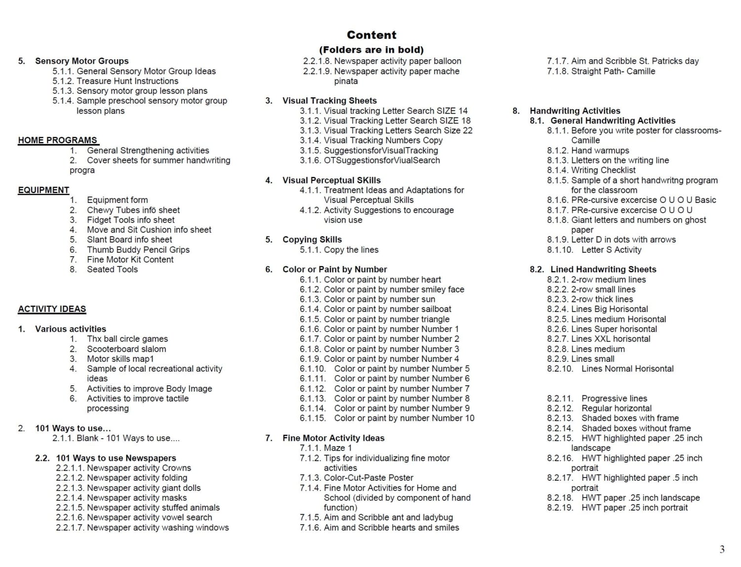 School-Based Occupational Therapy Kit - Your Therapy Source