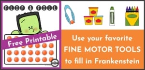 Halloween Themed Fine Motor Game - FREE Printable - Your Therapy Source
