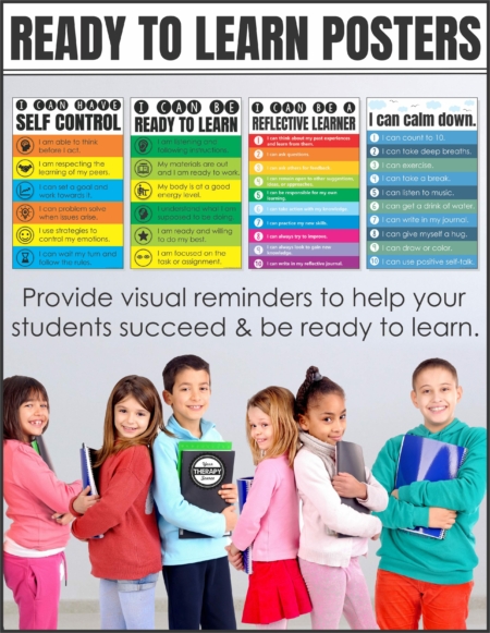 I Can Posters - Help Students Be Ready to Learn - Your Therapy Source