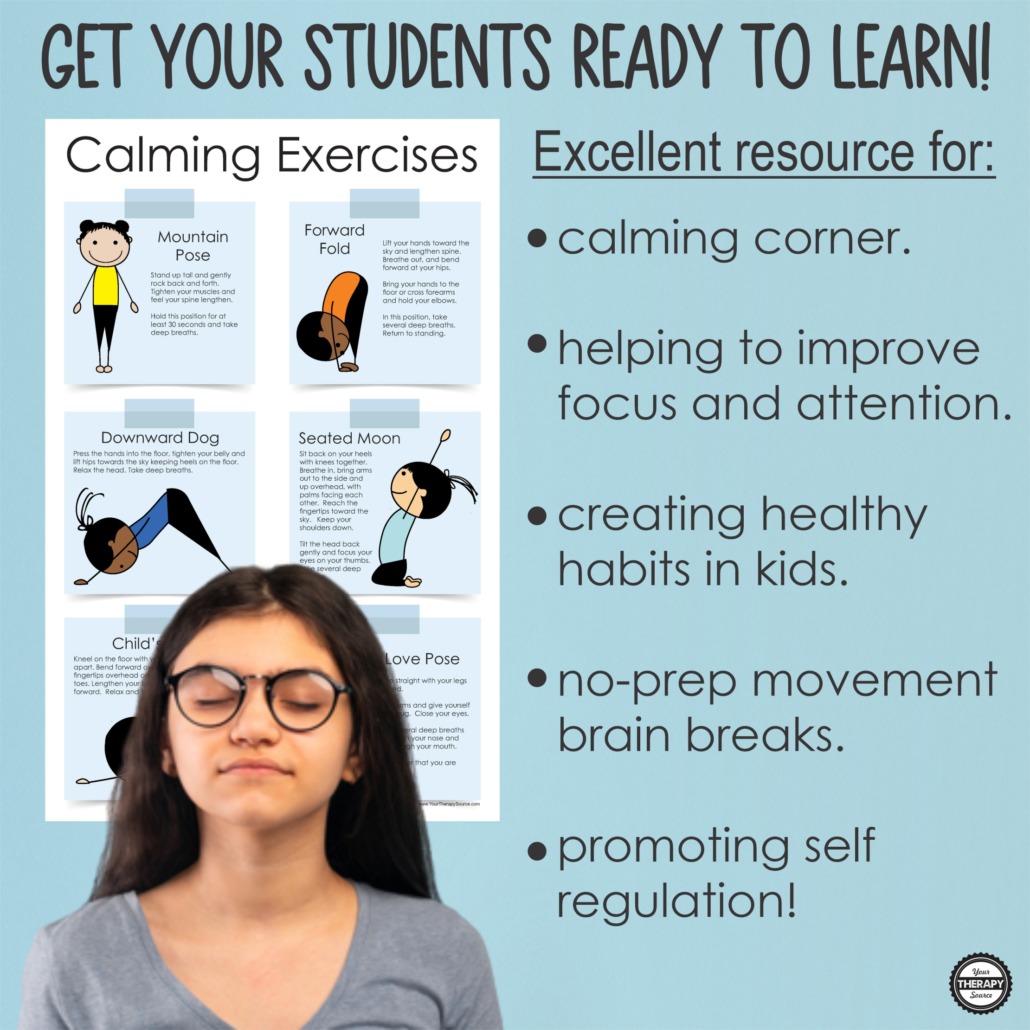 Exercise Posters for Kids - Printed - Your Therapy Source