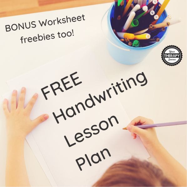 Handwriting Lesson Plan And Free Sample Handwriting Worksheets Your 
