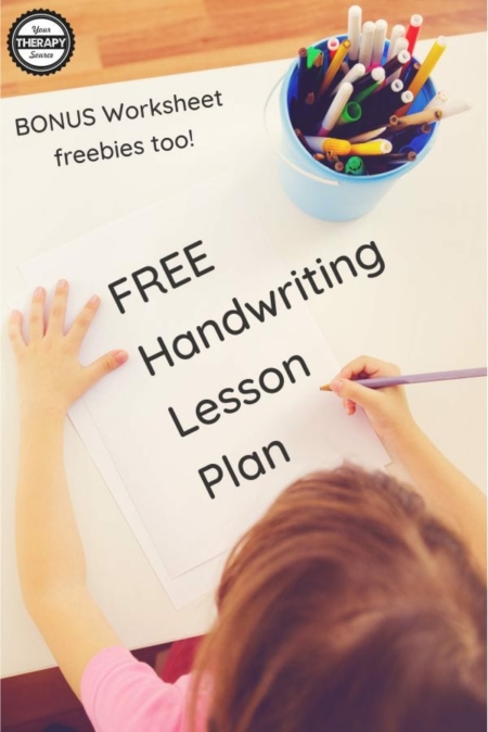 Handwriting Lesson Plan and Free Sample Handwriting Worksheets - Your ...