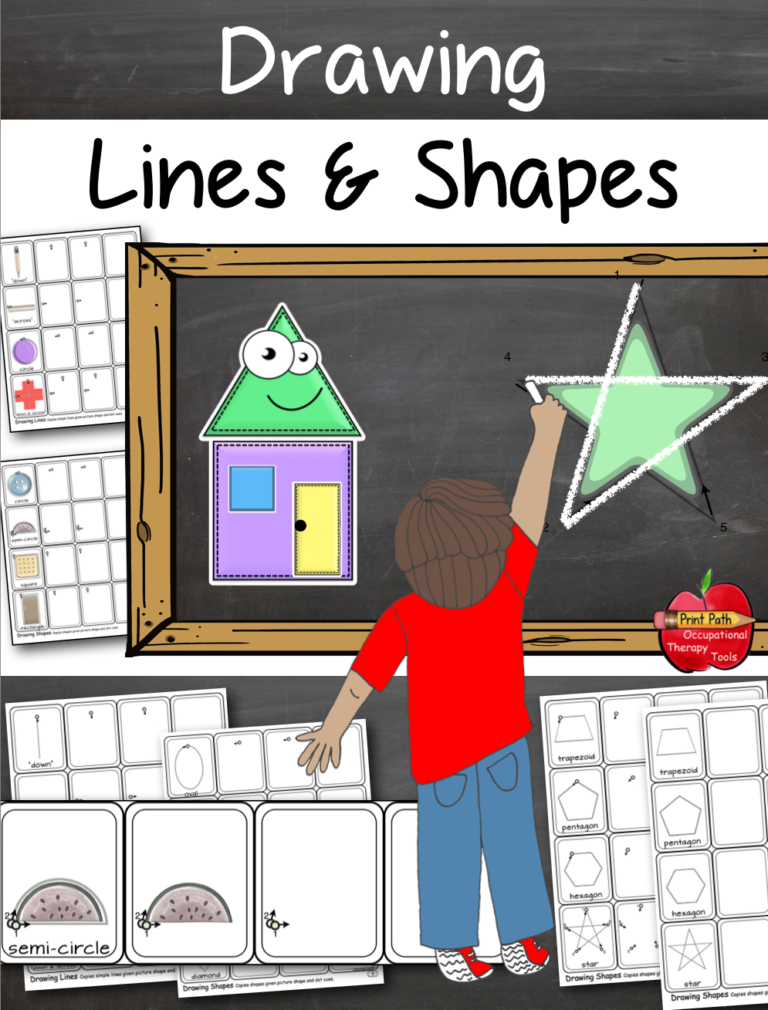 How to Draw Lines and Shapes: Leveled and Differentiated - Your Therapy ...