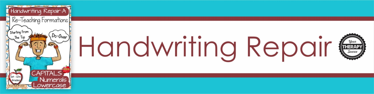 Self Check Handwriting FREE Bookmarks - Your Therapy Source