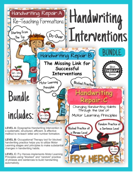 Handwriting Interventions Bundle - Occupational Therapy Tools - Your ...