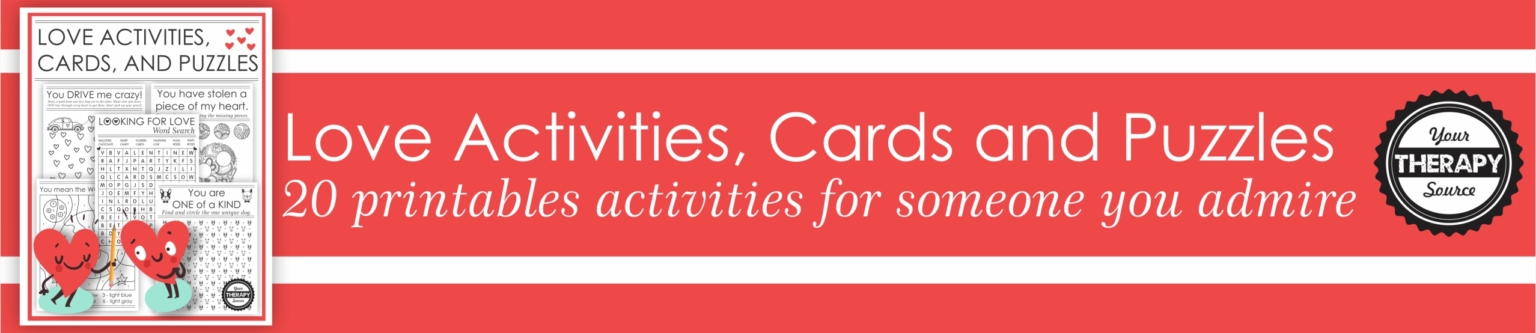 Conversation Heart Printable Puzzle - Your Therapy Source