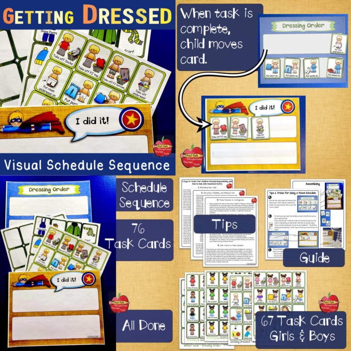 Visual Schedules for Home Routines BUNDLE: Dressing, Morning, Evening ...
