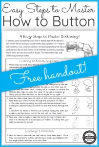 Button Practice: 5 Steps for Kids to Master Buttoning - Your Therapy Source