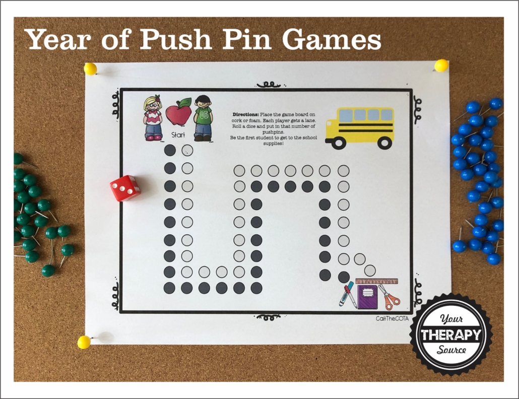 Montessori Pin Poking Games for All Year - Your Therapy Source