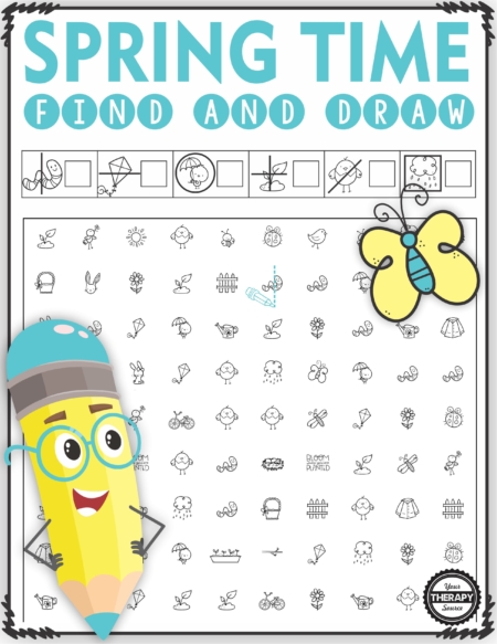 Spring Visual Motor Packet - Your Therapy Source