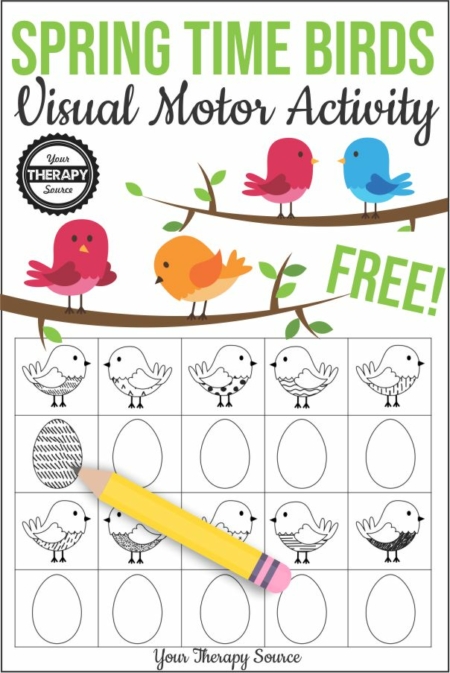 Spring Visual Discrimination and Visual Motor Activity - Your Therapy ...