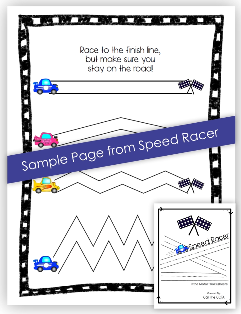 Car Racing Fine Motor Activities - Your Therapy Source
