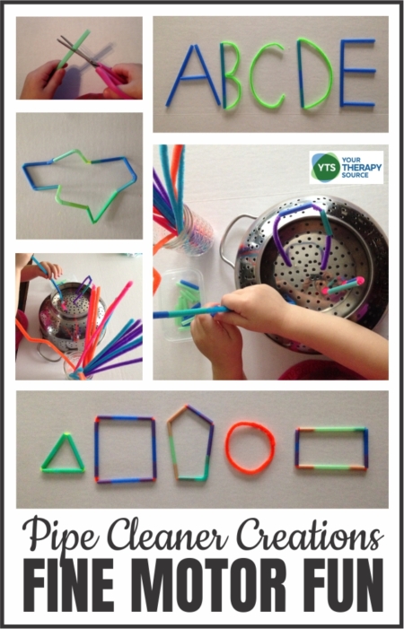 Pipe Cleaner Creations - Fun Fine Motor Activities - Your Therapy Source