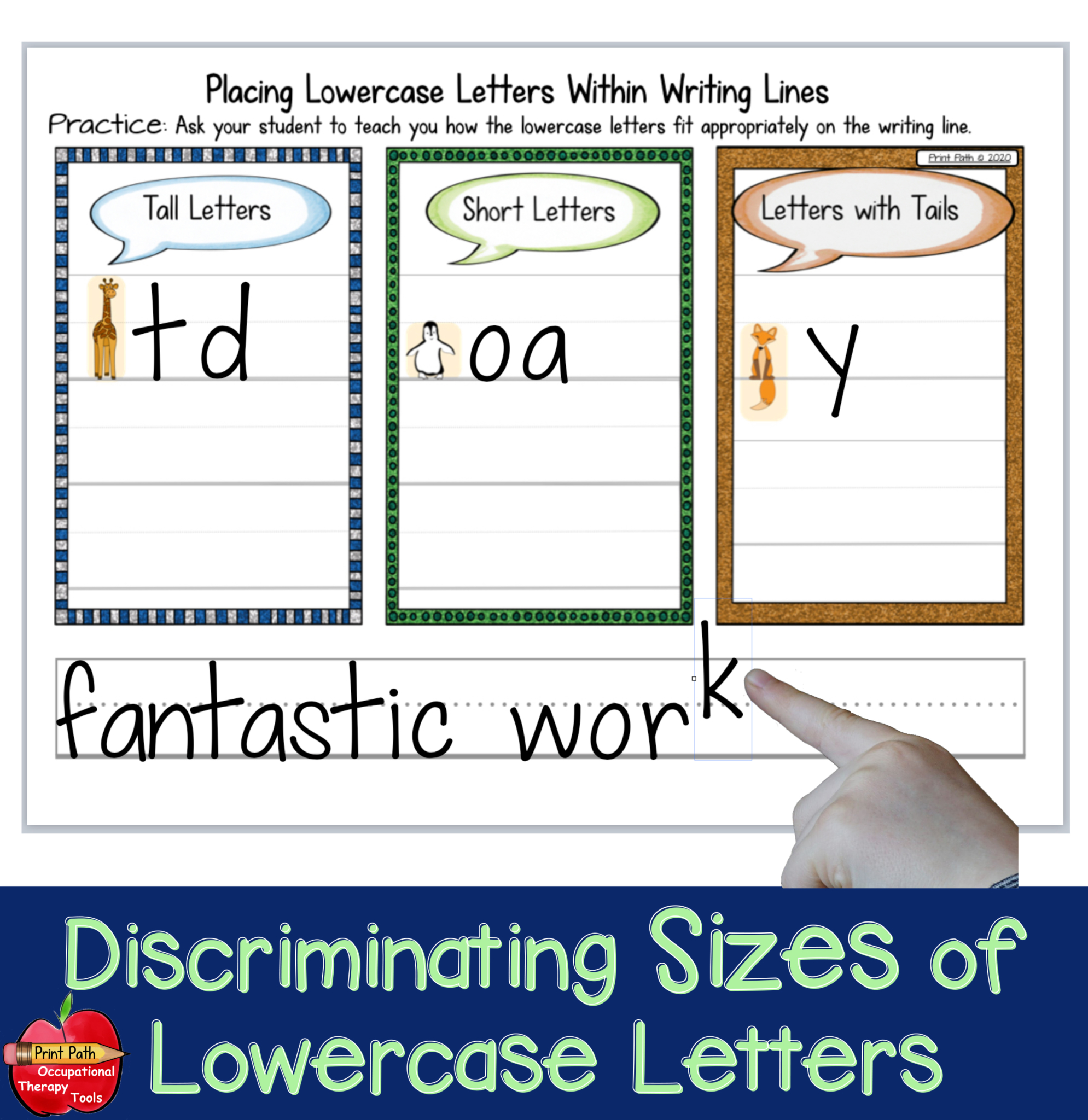 INTERACTIVE Teletherapy / Distance Learning Handwriting Skills - Your ...