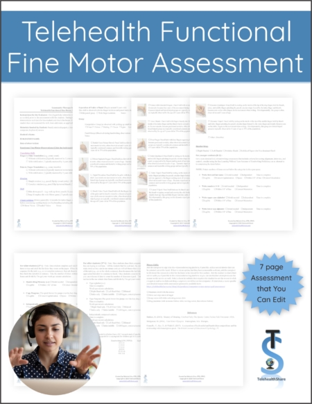 Telehealth Fine Motor Assessment - Functional Skills - Your Therapy Source