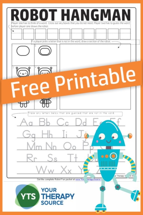Robot Hangman Game for Kids - Your Therapy Source