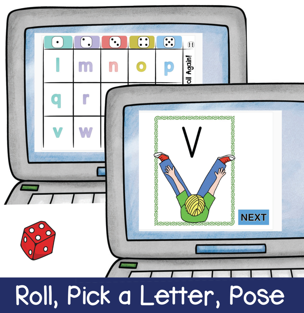 INTERACTIVE ABC Yoga Game for Google Slides™️ Distance Learning - Your ...