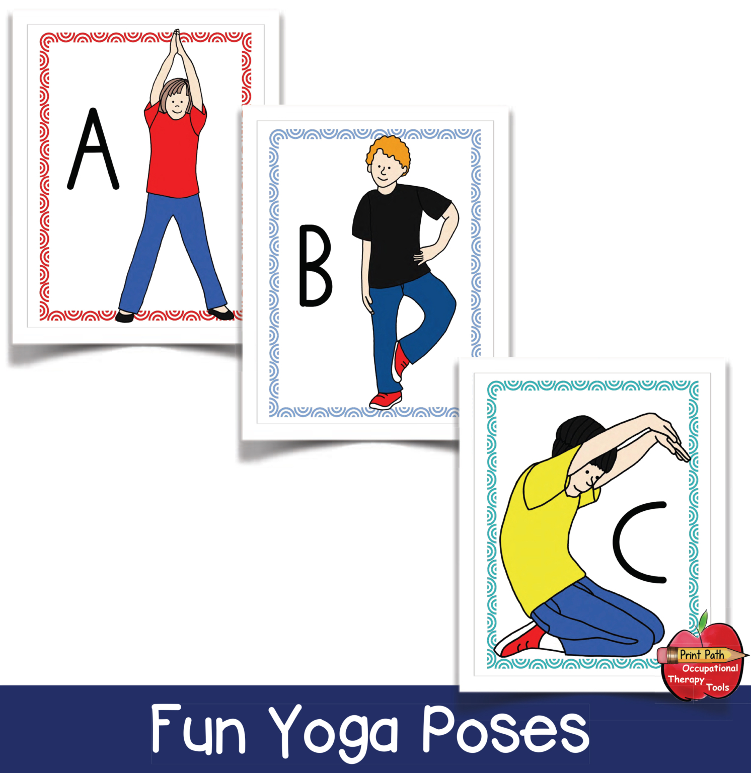 INTERACTIVE ABC Yoga Game for Google Slides™️ Distance Learning - Your ...