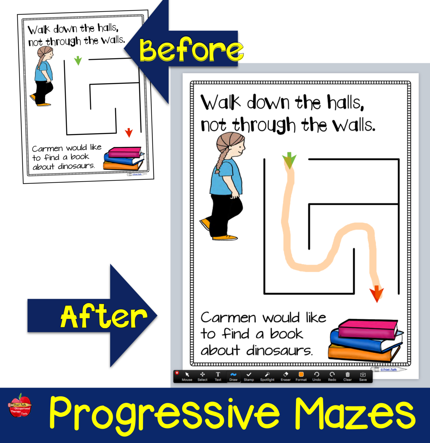 INTERACTIVE Mazes for Distance Learning - Your Therapy Source