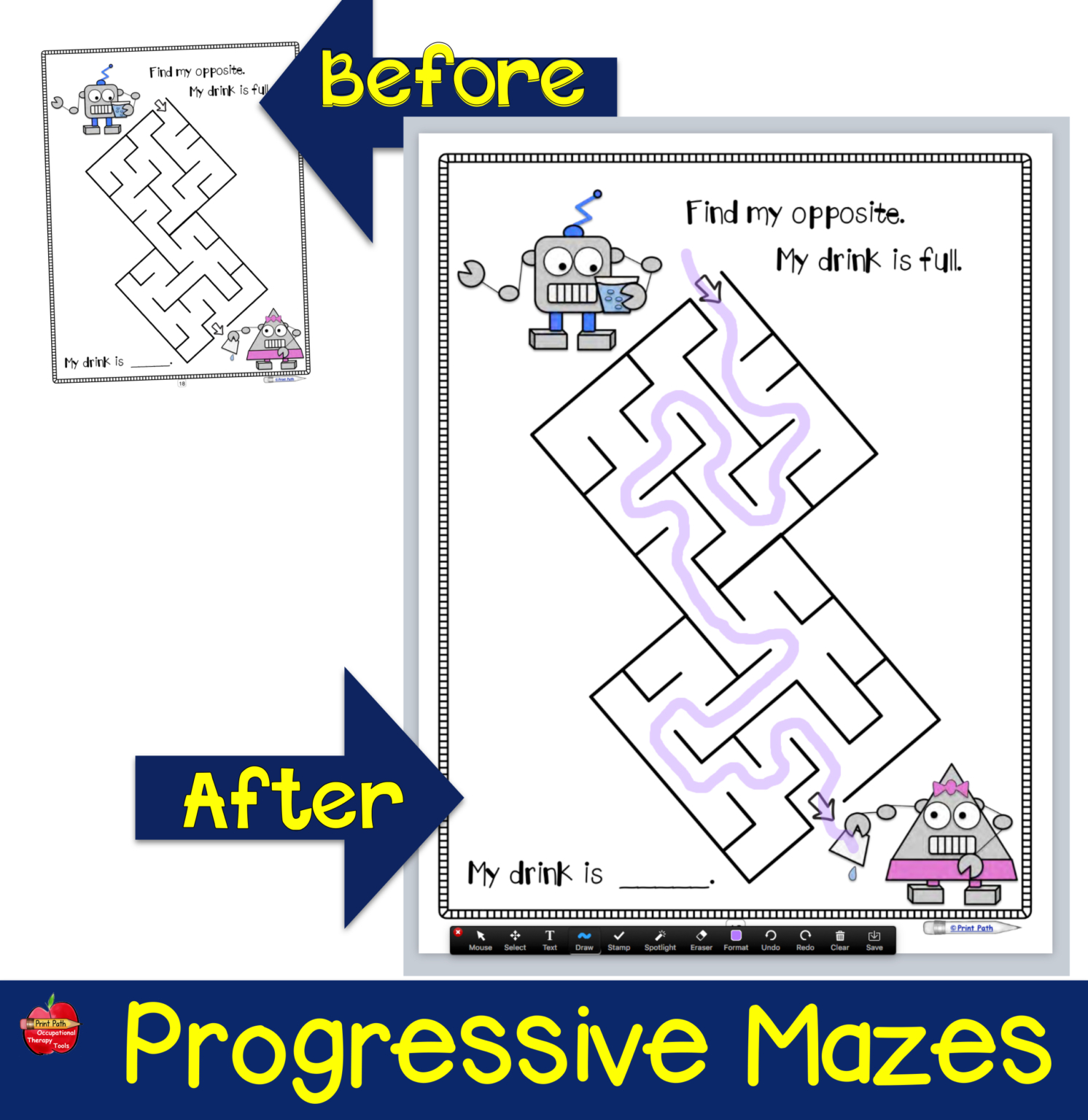 INTERACTIVE Mazes for Distance Learning - Your Therapy Source