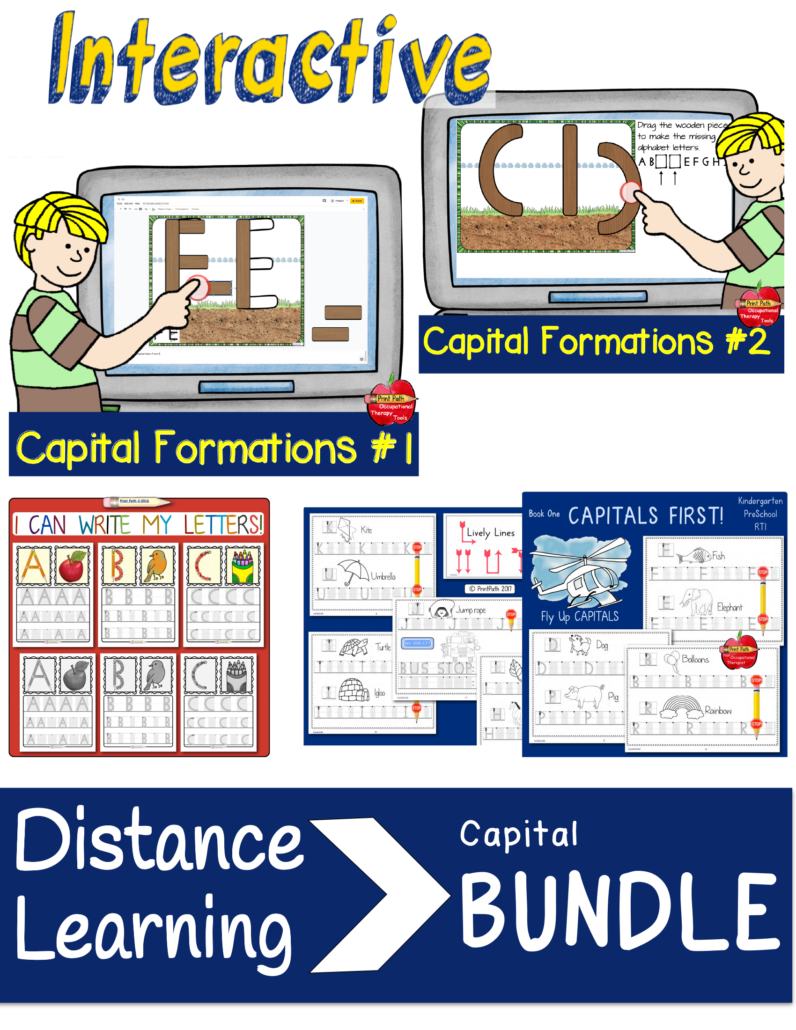 INTERACTIVE Capital Letter Handwriting Bundle - Your Therapy Source