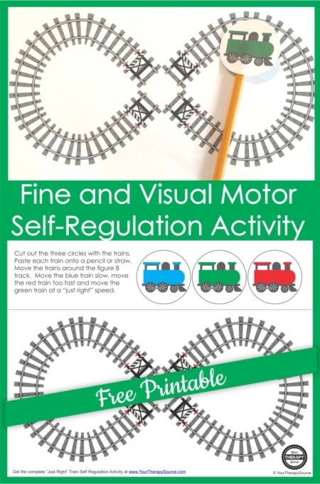 Lazy 8 Free Printable Train Tracks - Practice Going the "Just Right ...