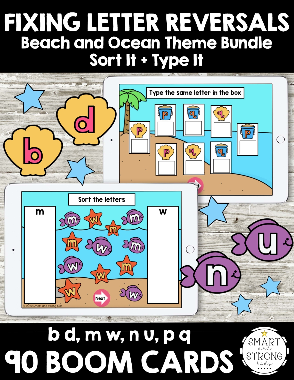 Fixing Letter Reversals - Boom Cards with Beach and Ocean Theme - Your ...