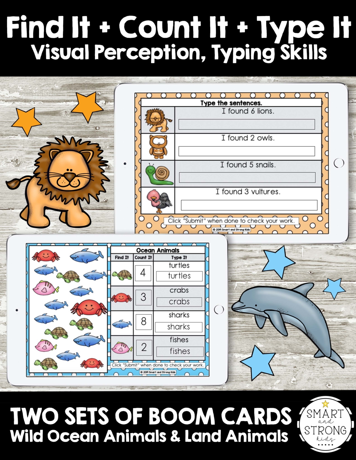 Boom Cards: Visual Perceptual Find It - Count It - Type It - Your ...