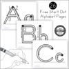 Alphabet Handwriting Practice PDF Freebie with Start Dots and Arrows ...