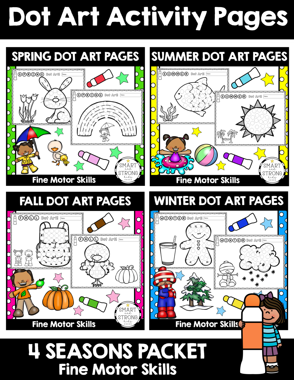 Dot Marker Printables for All Seasons - Your Therapy Source