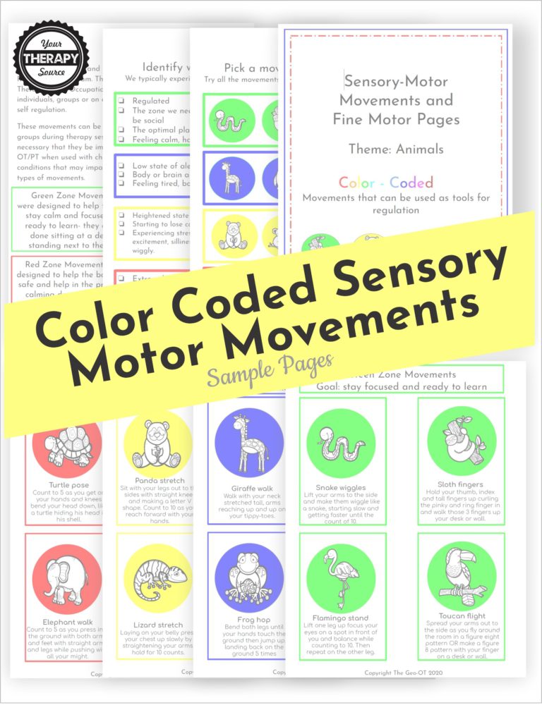 Emotional Regulation Strategies - Animal Theme - Your Therapy Source