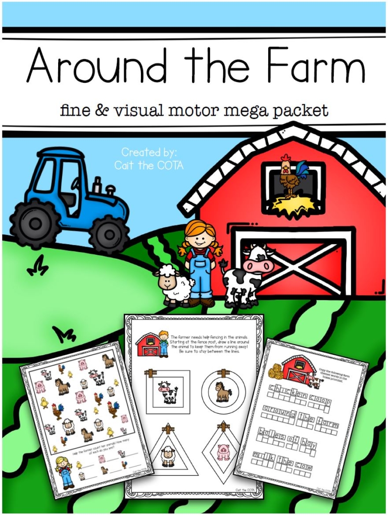 Farm Themed Fine Motor and Visual Motor Activities - Your Therapy Source