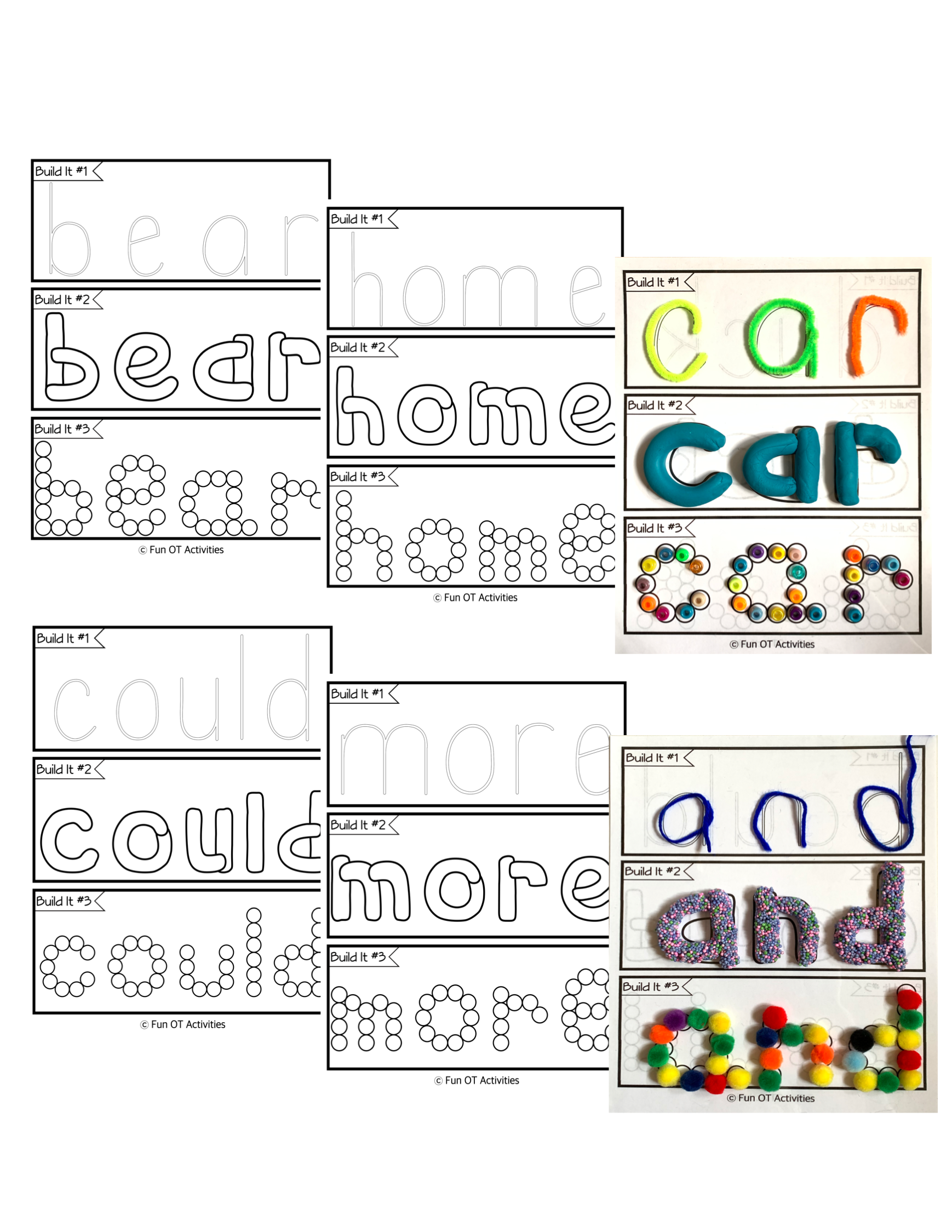 Multisensory Learning Activities: Building Mats Mega Bundle - Your ...